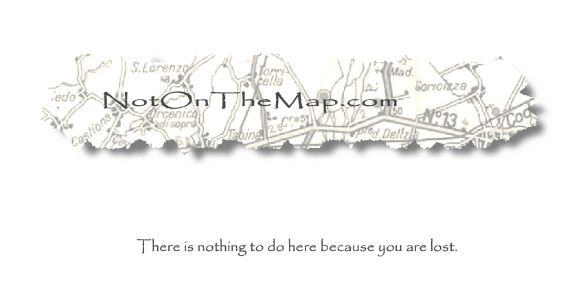 You Are Not On The Map